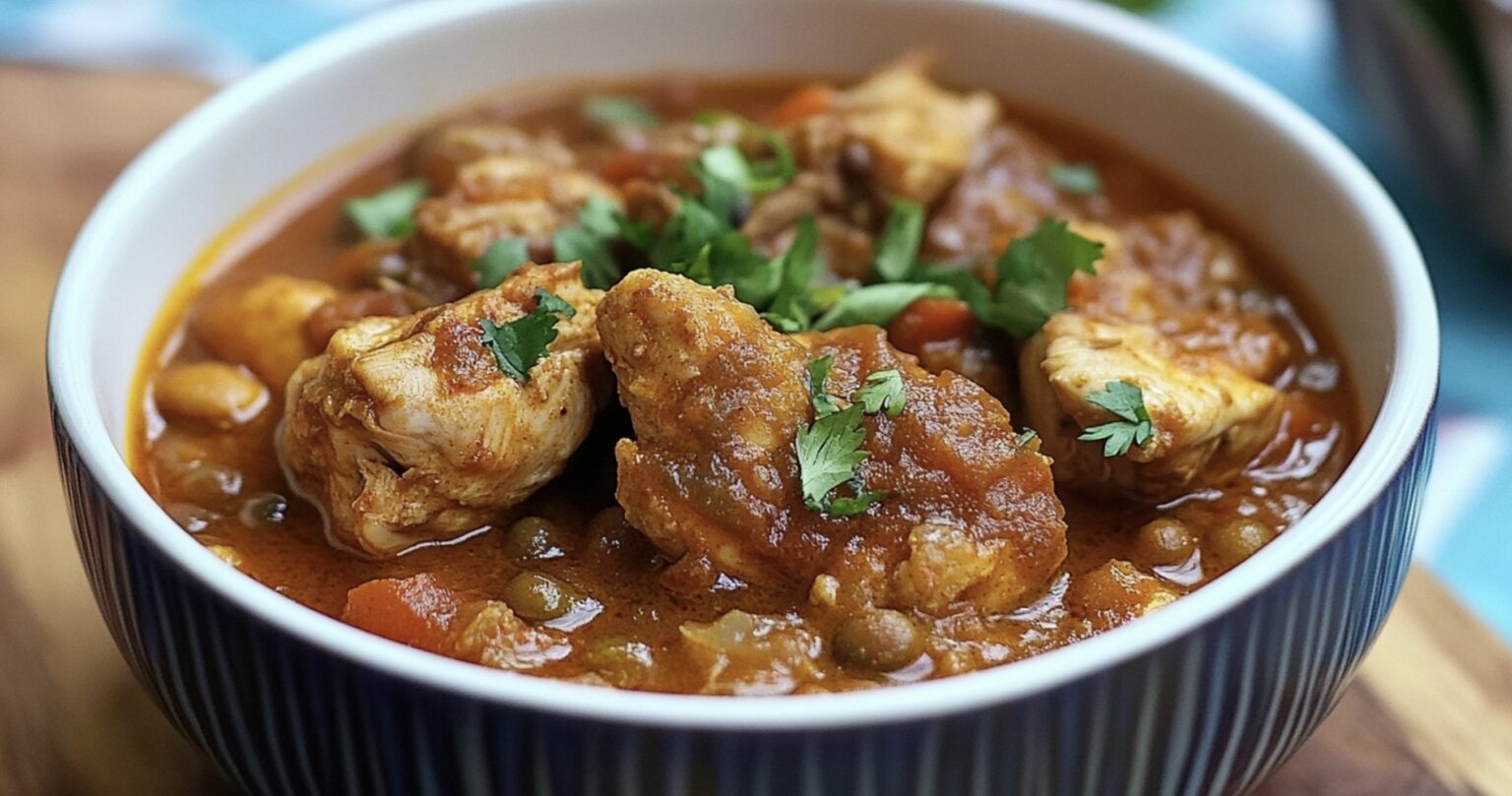 5-Minute Chicken and Lentil Curry: Healthy Dinner Recipe